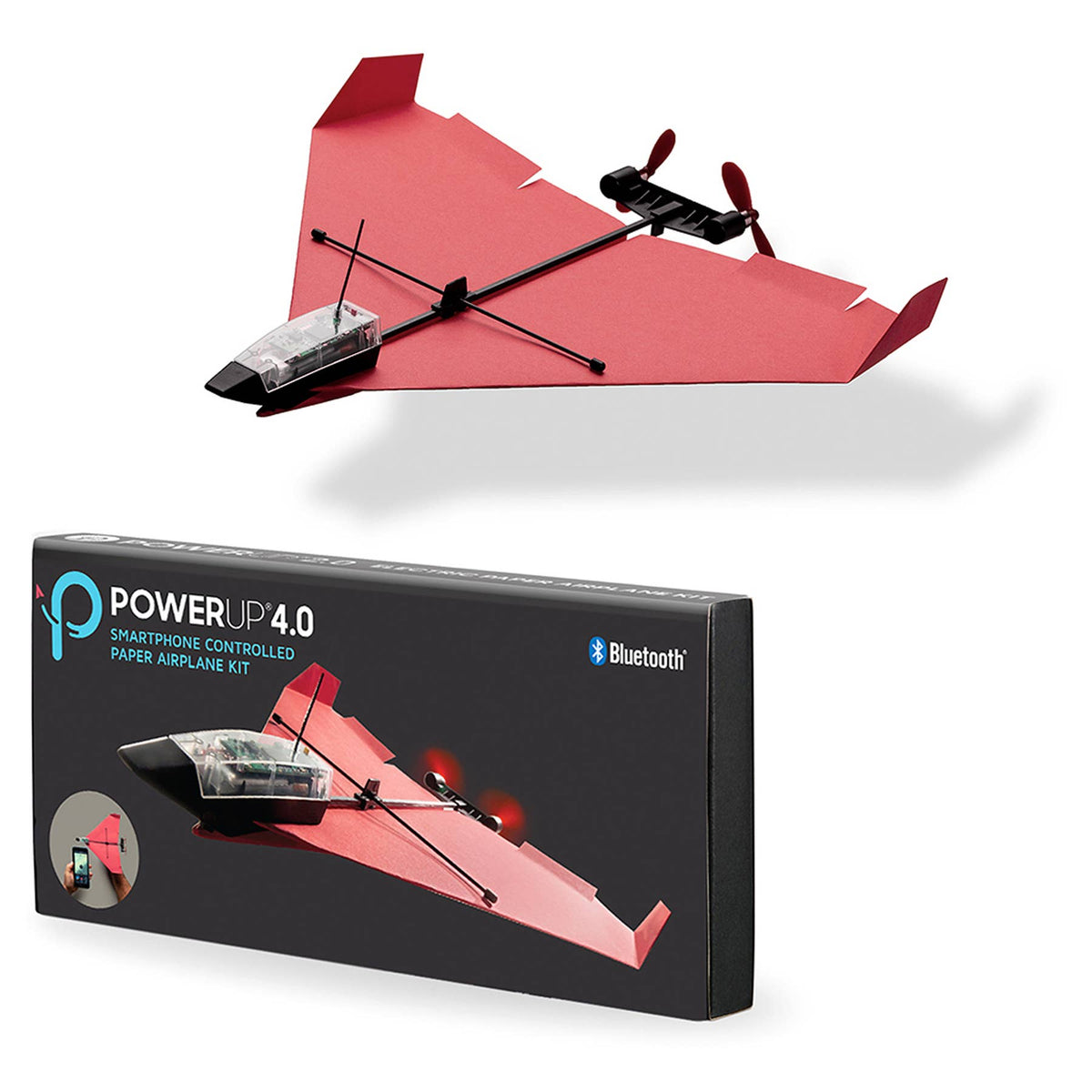 500-050BB POWERUP 4.0 Smartphone RC Controlled Paper Airplane — Mid ...