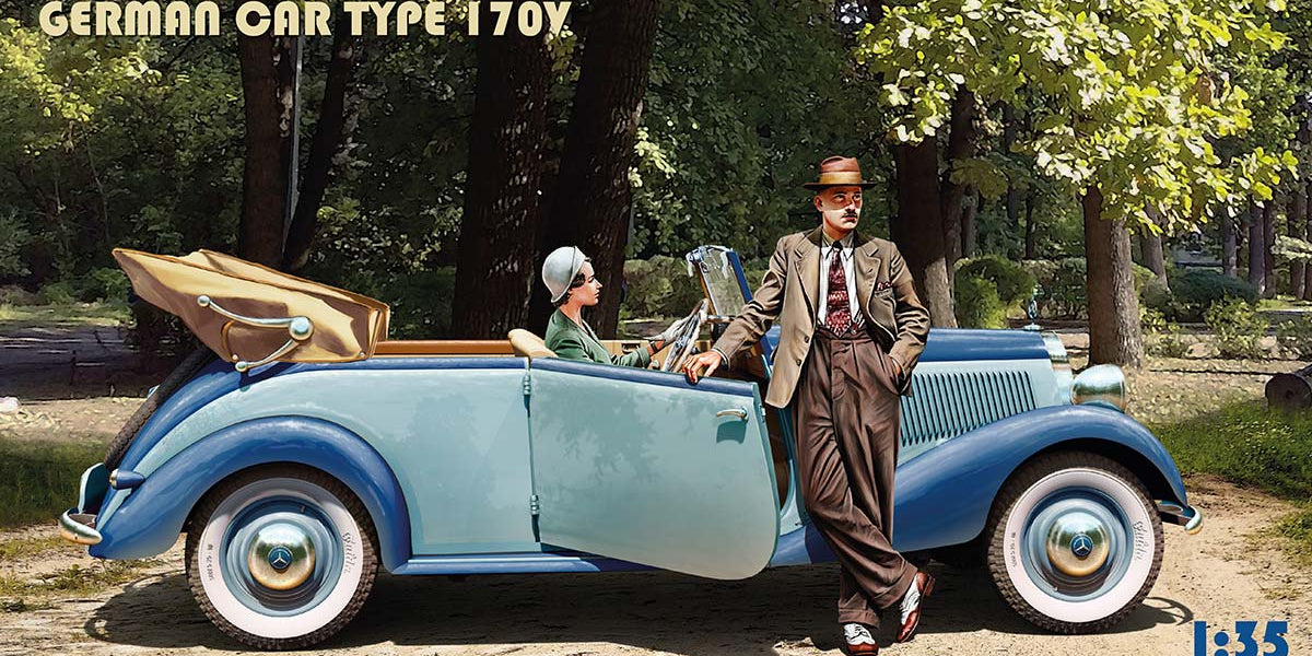 1:35 Miniart Cabriolet B German Car Type 170V - MIA38018 — Mid-South ...