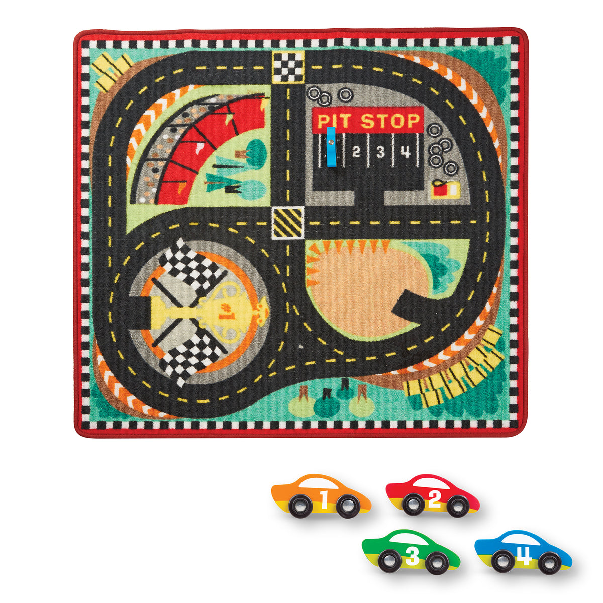 51086 Round the Speedway Race Track Rug — Mid-South Hobbies