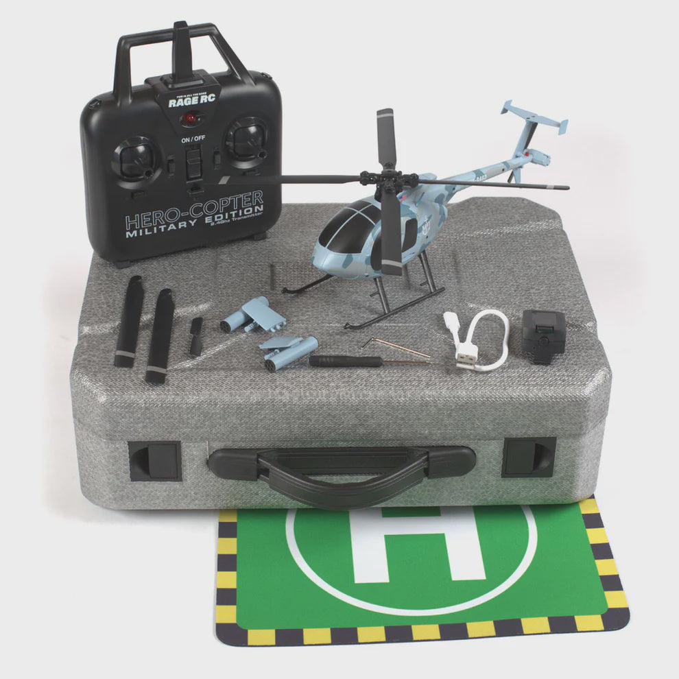 RGR6102 Hero-Copter Military, 4-Blade - Navy — Mid-South Hobbies